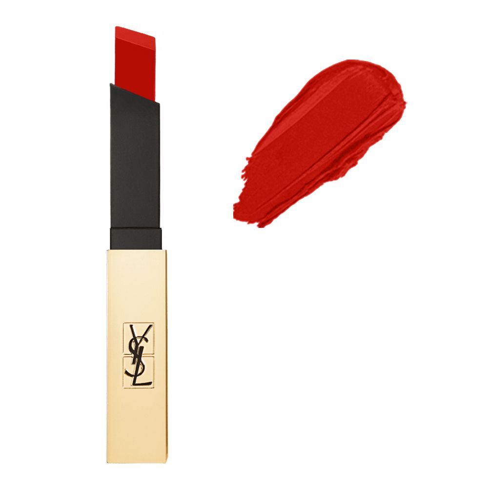 Buy Yves Saint Laurent Rouge Pur Couture The Slim Leather Matte Lipstick, 2.2g, 10 Coral ...