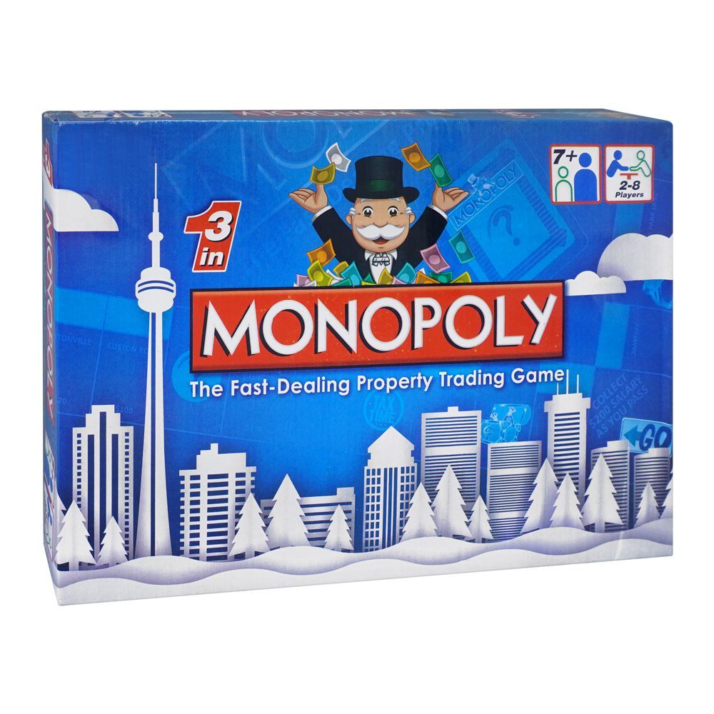 Buy 3-In-1 Ordinary Monopoly Board Game, For 7+ Years In Pakistan – Ace ...